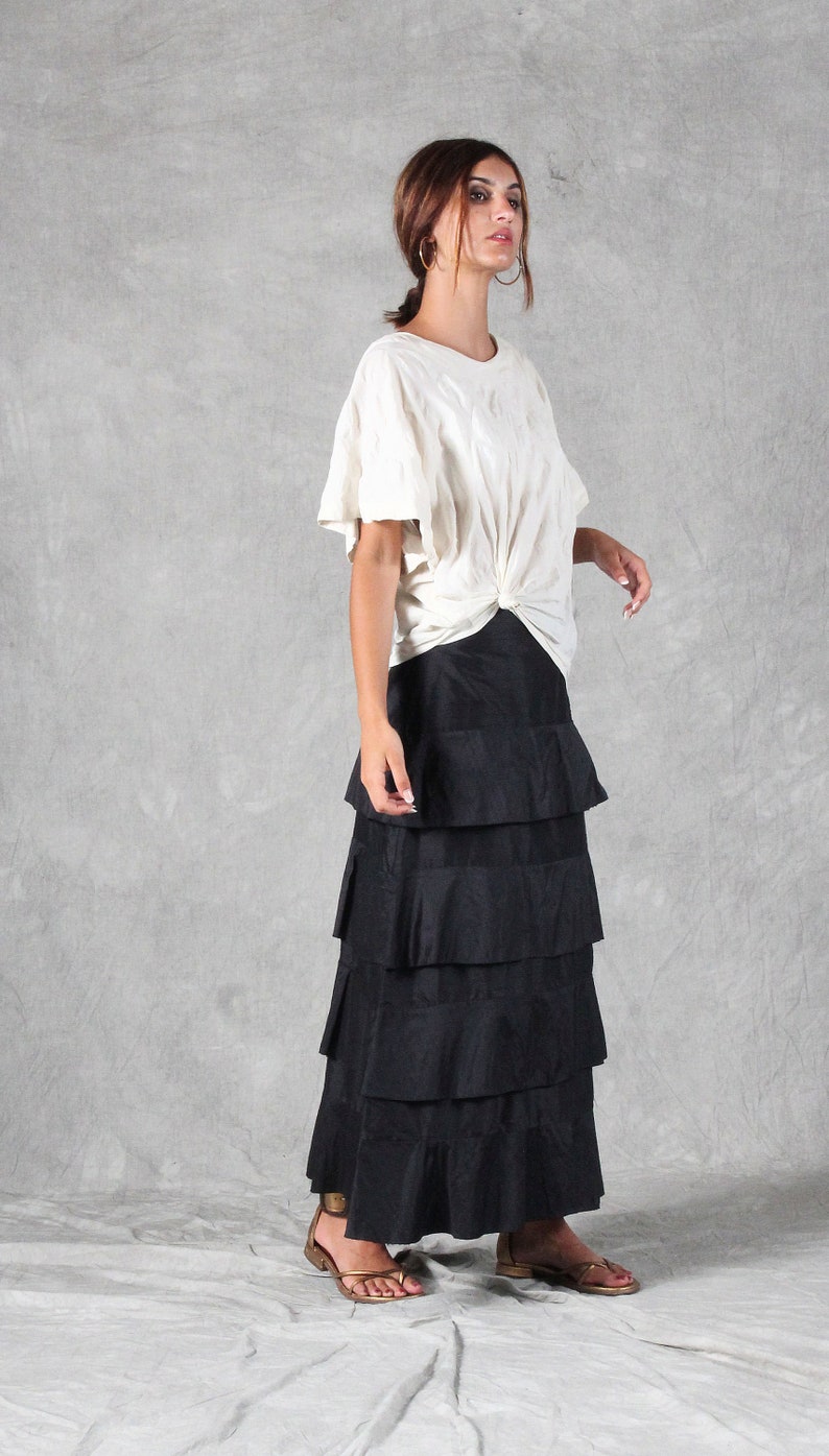 Ruffle Skirt Sewing Pattern | Long Skirt Sewing Pattern | Easy Skirt ...