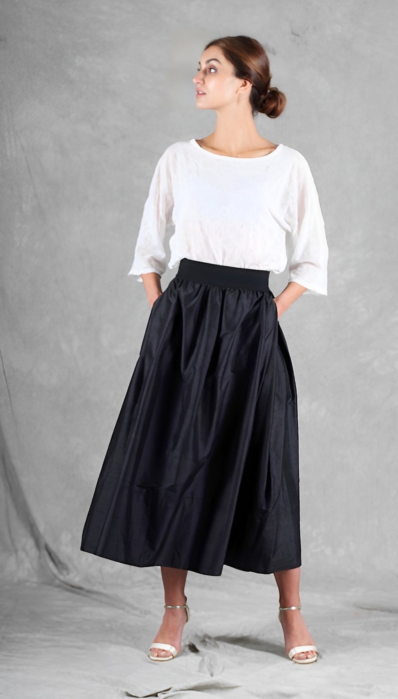 Midi Skirt Sewing Pattern Long Skirt Sewing Pattern Easy - Etsy