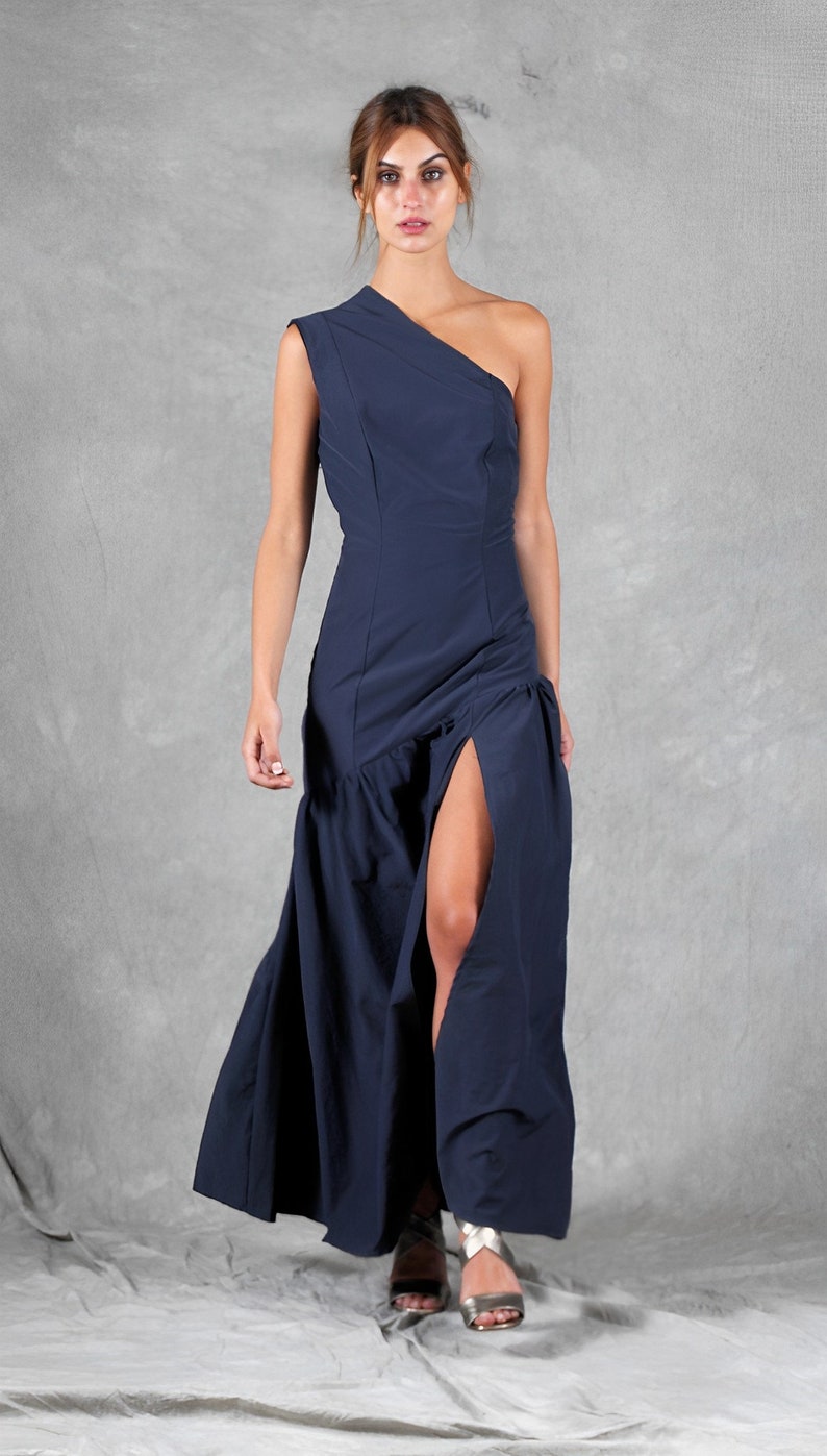 One-shoulder Dress Sewing Pattern | Asymmetrical Dress Pattern | Modern ...