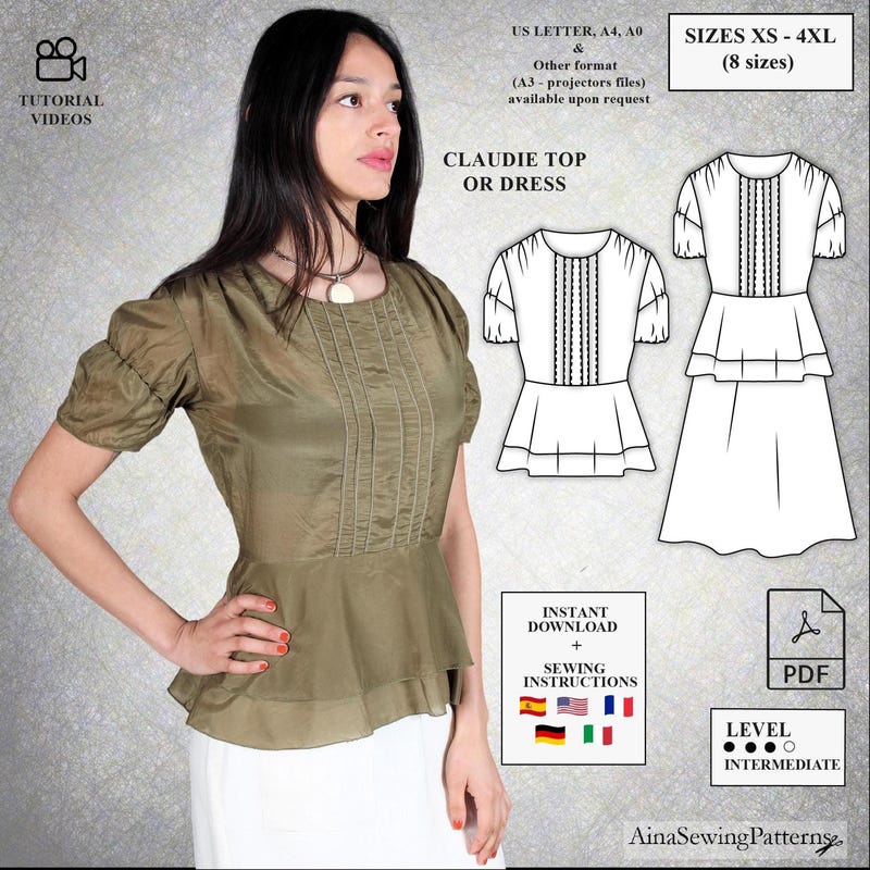 AinaSewingPatterns - Etsy