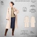 Women Coat Pattern Winter Coat Pattern Long Coat Sewing - Etsy