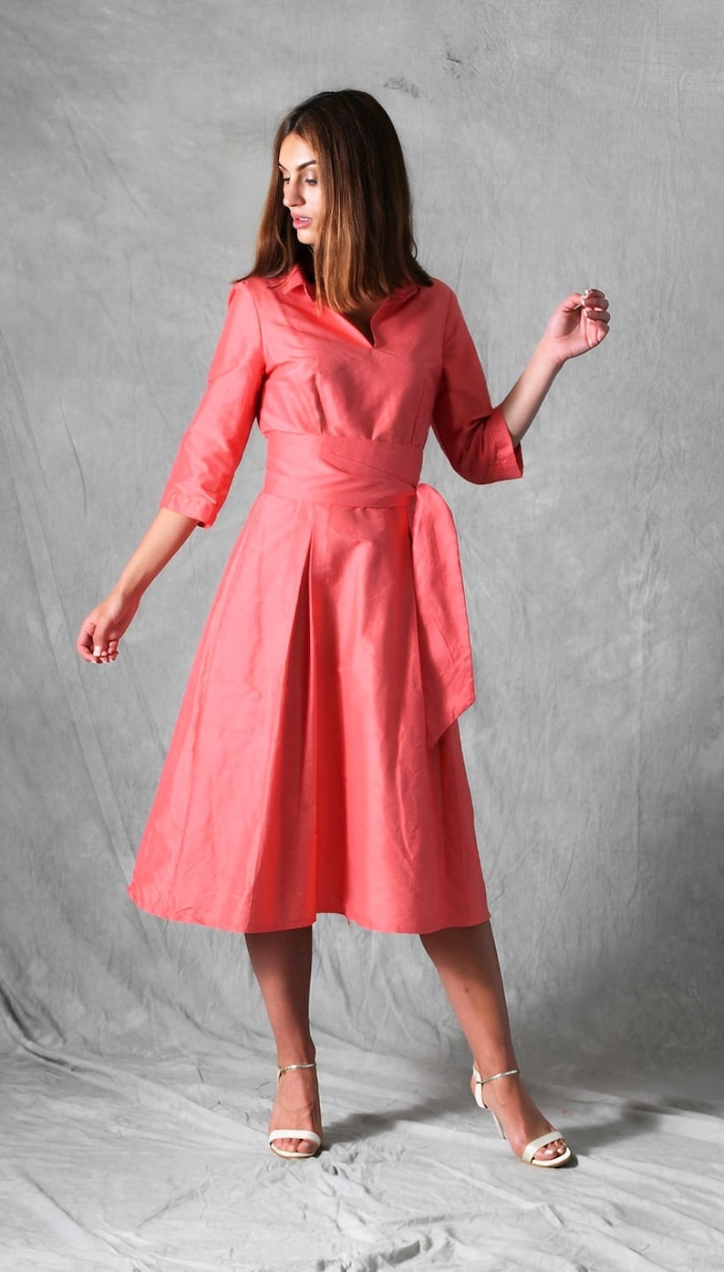 Cocktail Dress Sewing Pattern | Classic Dress Sewing Pattern | Pleated ...