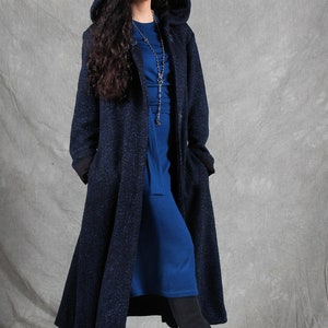 Hooded Coat Pattern | Winter Coat Pattern | Long Coat Sewing Pattern ...