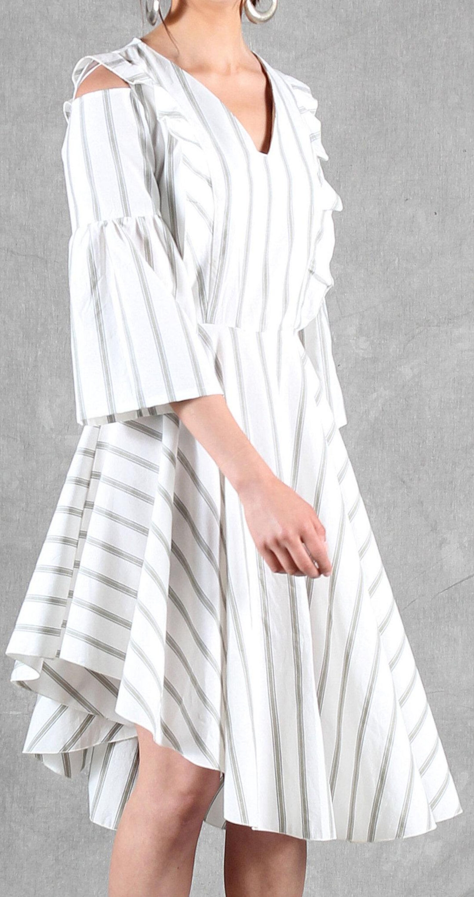 Summer Dress Sewing Pattern | Asymmetrical Dress Pattern | Flared Dress ...