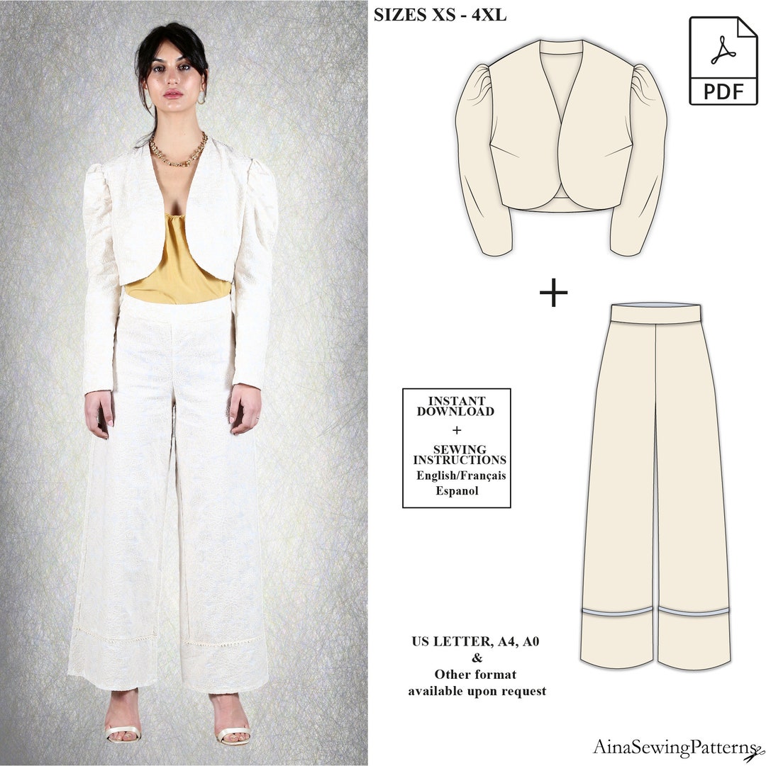 Outfit Patterns | Sewing Pattern Bundle | Set Sewing Pattern | Women ...