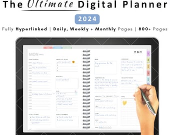 2023 & 2024 Digital Planner, Goodnotes Planner, Notability Planner ...