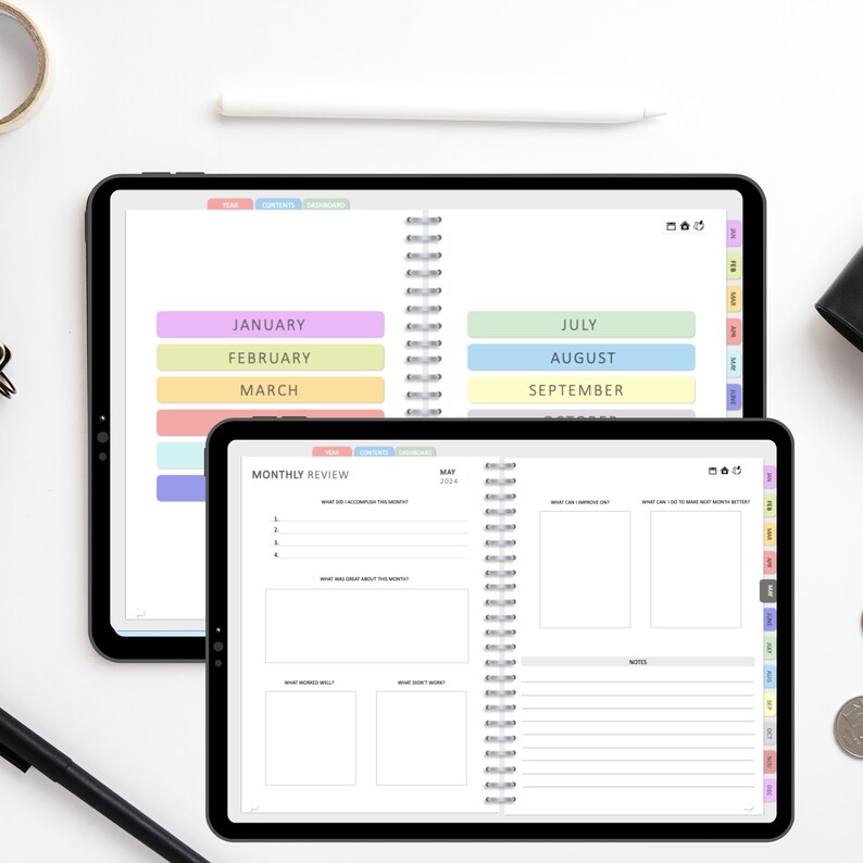 2023 & 2024 Digital Planner, Goodnotes Planner, Notability Planner ...