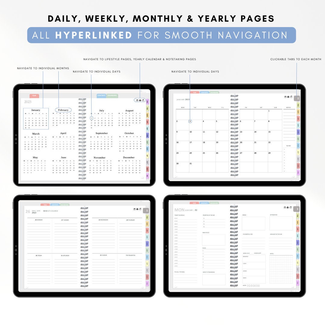 2024 & 2025 Digital Planner, Goodnotes Planner, Notability Planner ...