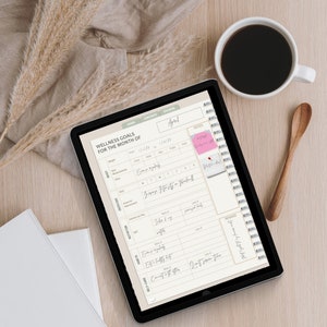 UNDATED Minimalist Weekly Landscape Digital Calendar Planner Electronic ...