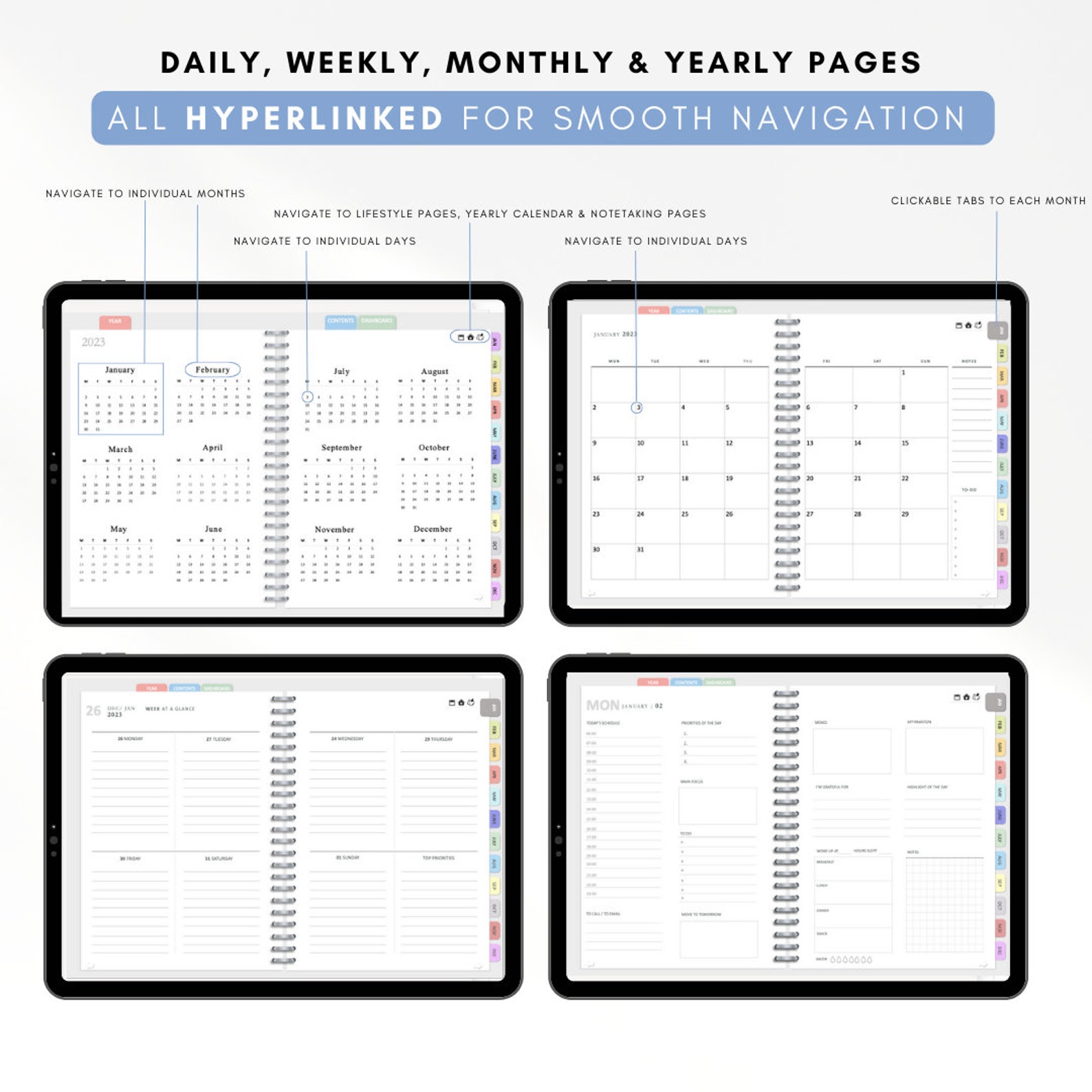 2023 & 2024 Digital Planner, Goodnotes Planner, Notability Planner ...