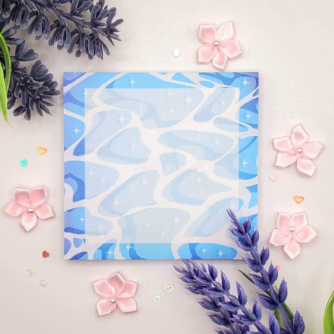 Blue Ocean Sticky Notes Dreamy Anime Aesthetic 3x3 50pg Sticky Notes - Etsy