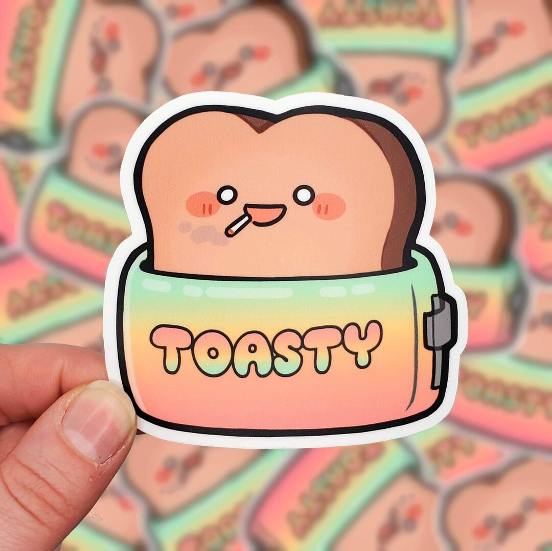 Stoney Toasty Sticker Vinyl Die Cut Sticker 420 Friendly Joint Smoking ...