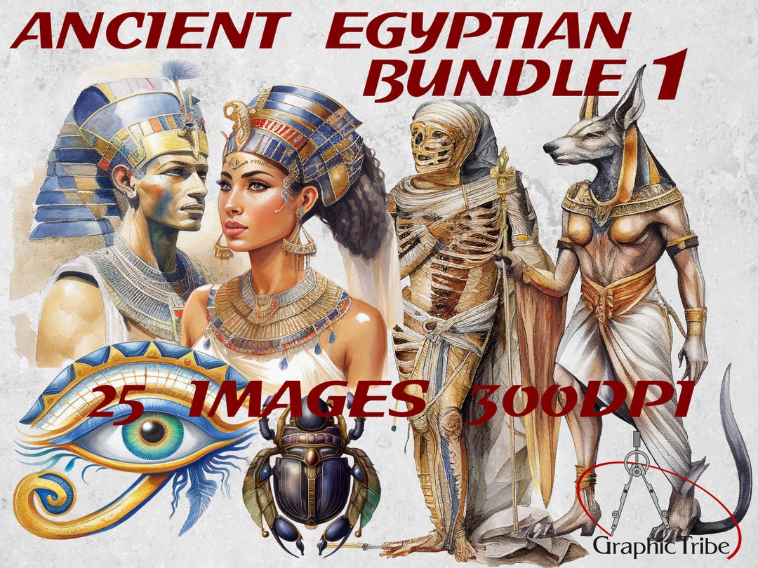 Ancient Egyptian Pharaoh Mythology 25 PNG Bundle 2 Mummy Clipart - Etsy