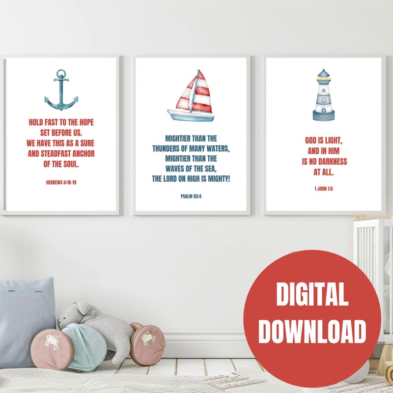 Nautical Bible Verse - Etsy
