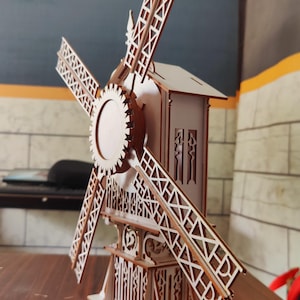 Windmill Laser Cut File Dxf, Cdr, Ai, Eps, and SVG File 3mm, 4mm, 6mm ...