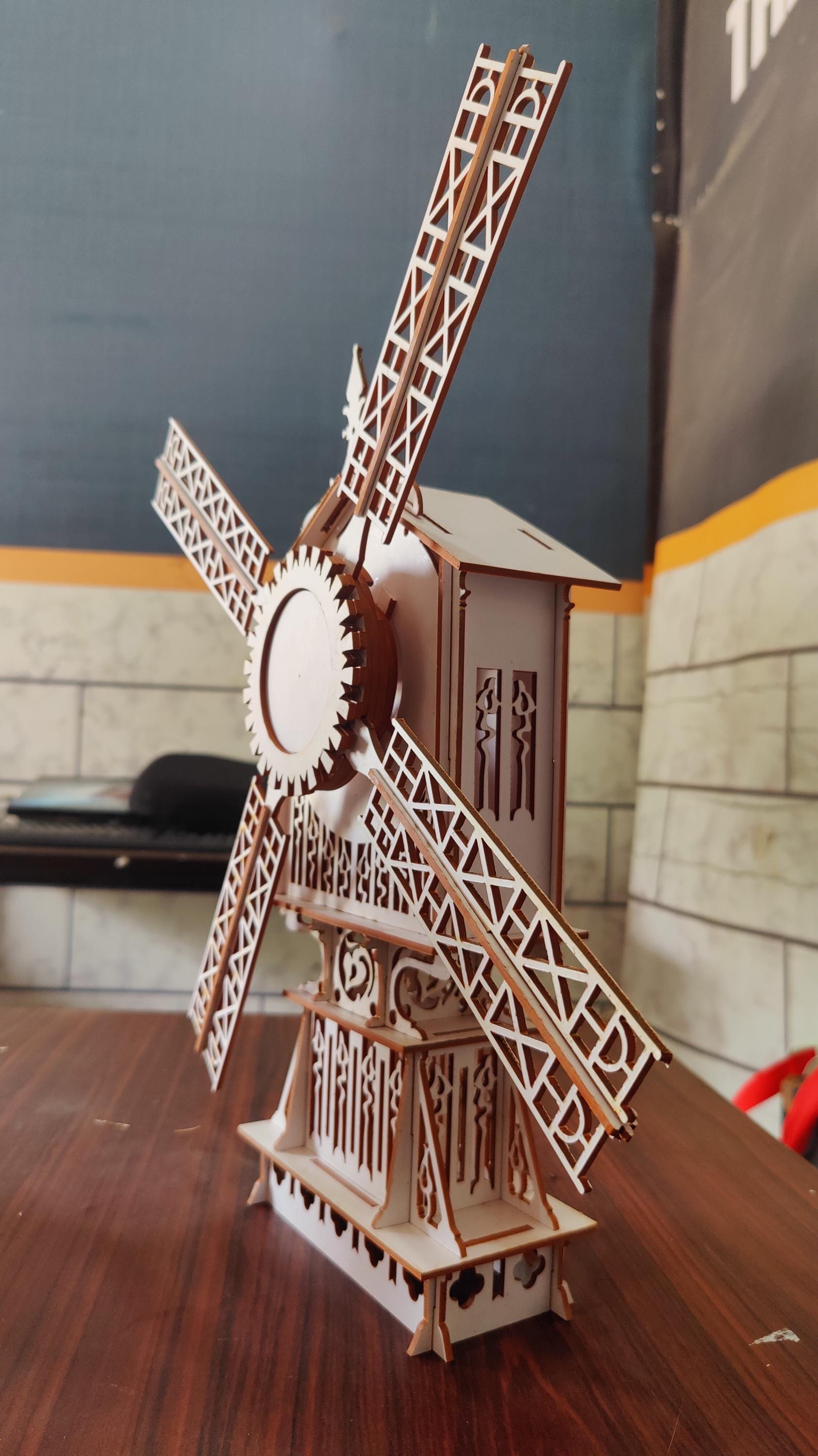 Windmill Laser Cut File Dxf, Cdr, Ai, Eps, and SVG File 3mm, 4mm, 6mm ...