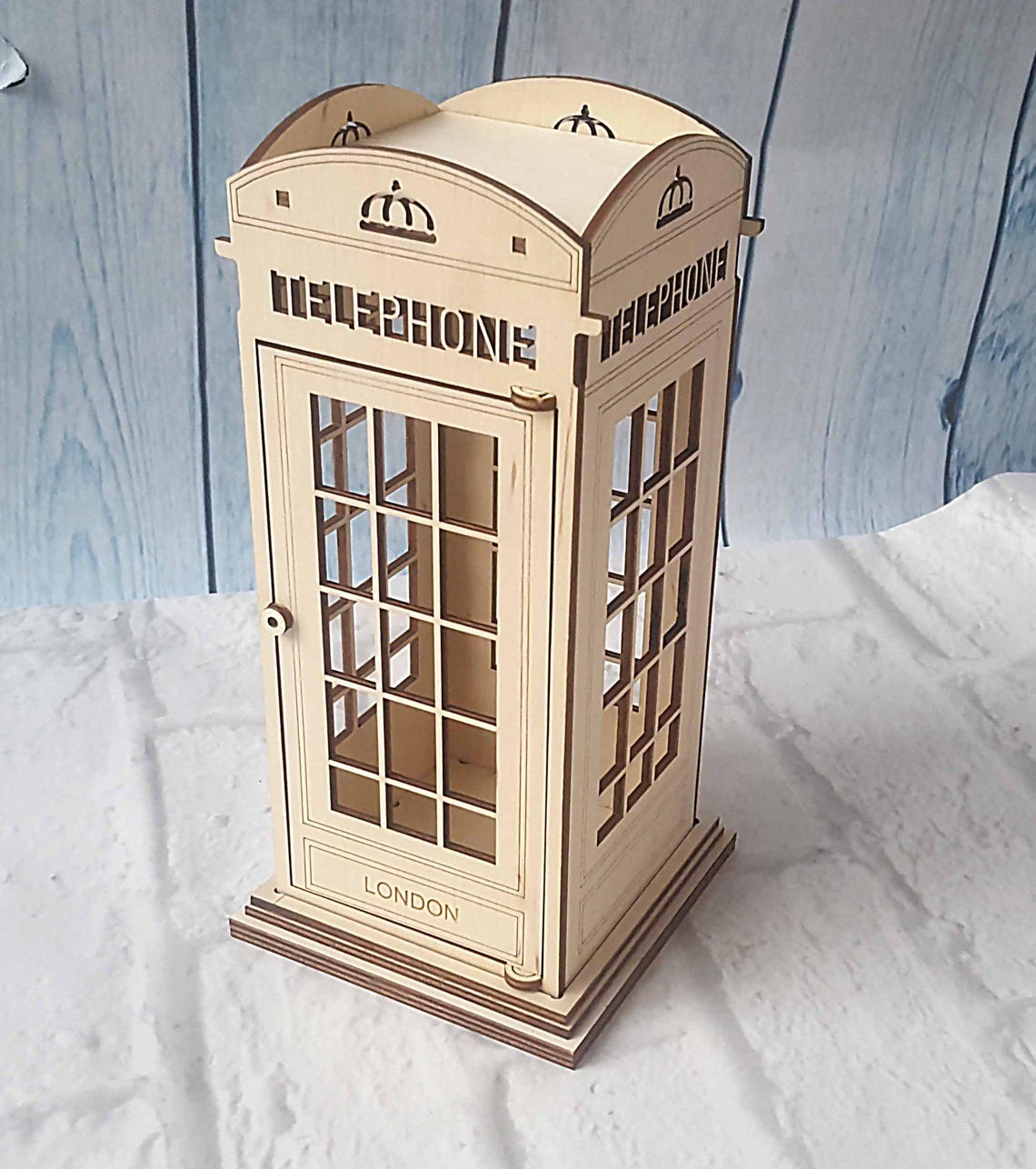 London Phone Booth Laser Cut File Svg, Dxf, Cdr, Eps, AI 3mm, 4mm, 6mm ...