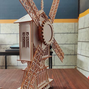 Windmill Laser Cut File Dxf, Cdr, Ai, Eps, and SVG File 3mm, 4mm, 6mm ...