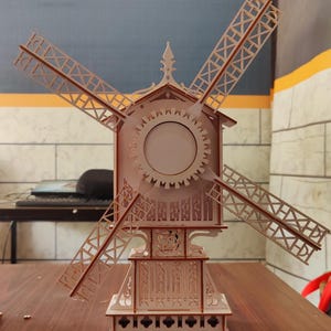 Windmill Laser Cut File Dxf, Cdr, Ai, Eps, and SVG File 3mm, 4mm, 6mm ...