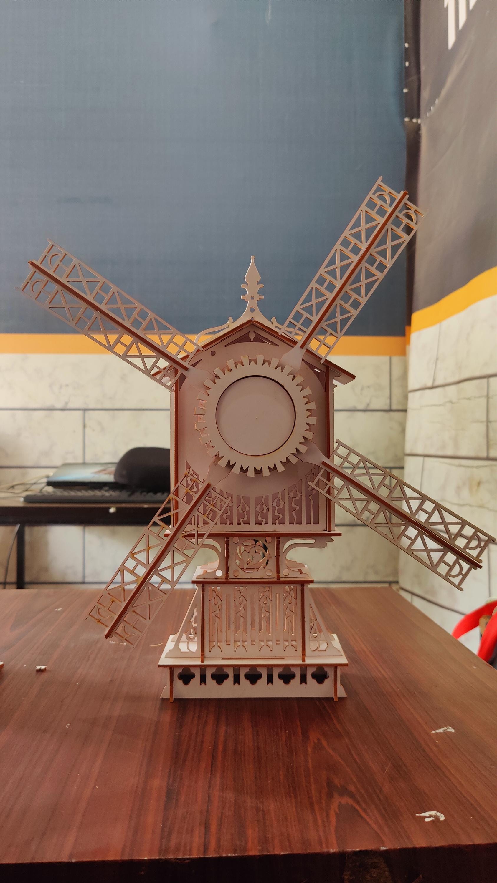 Windmill Laser Cut File Dxf, Cdr, Ai, Eps, and SVG File 3mm, 4mm, 6mm ...