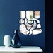 Ganesha Silver Mirror Stickers for the Wall, Acrylic Mirror Wall Decor ...
