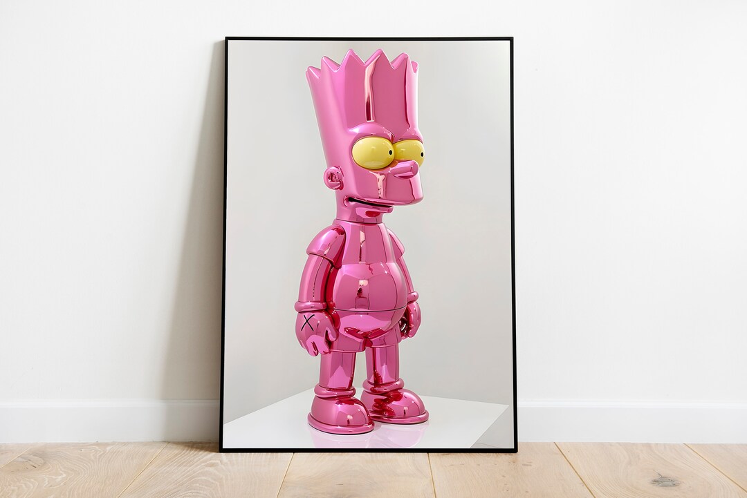 Bart Simpson, Póster, Rosa, Descarga digital, Impresión artística ...