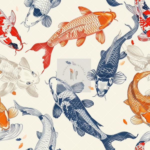 Koi Fish Png - Etsy