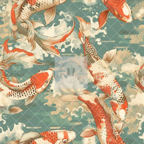 Koi Fish - Etsy
