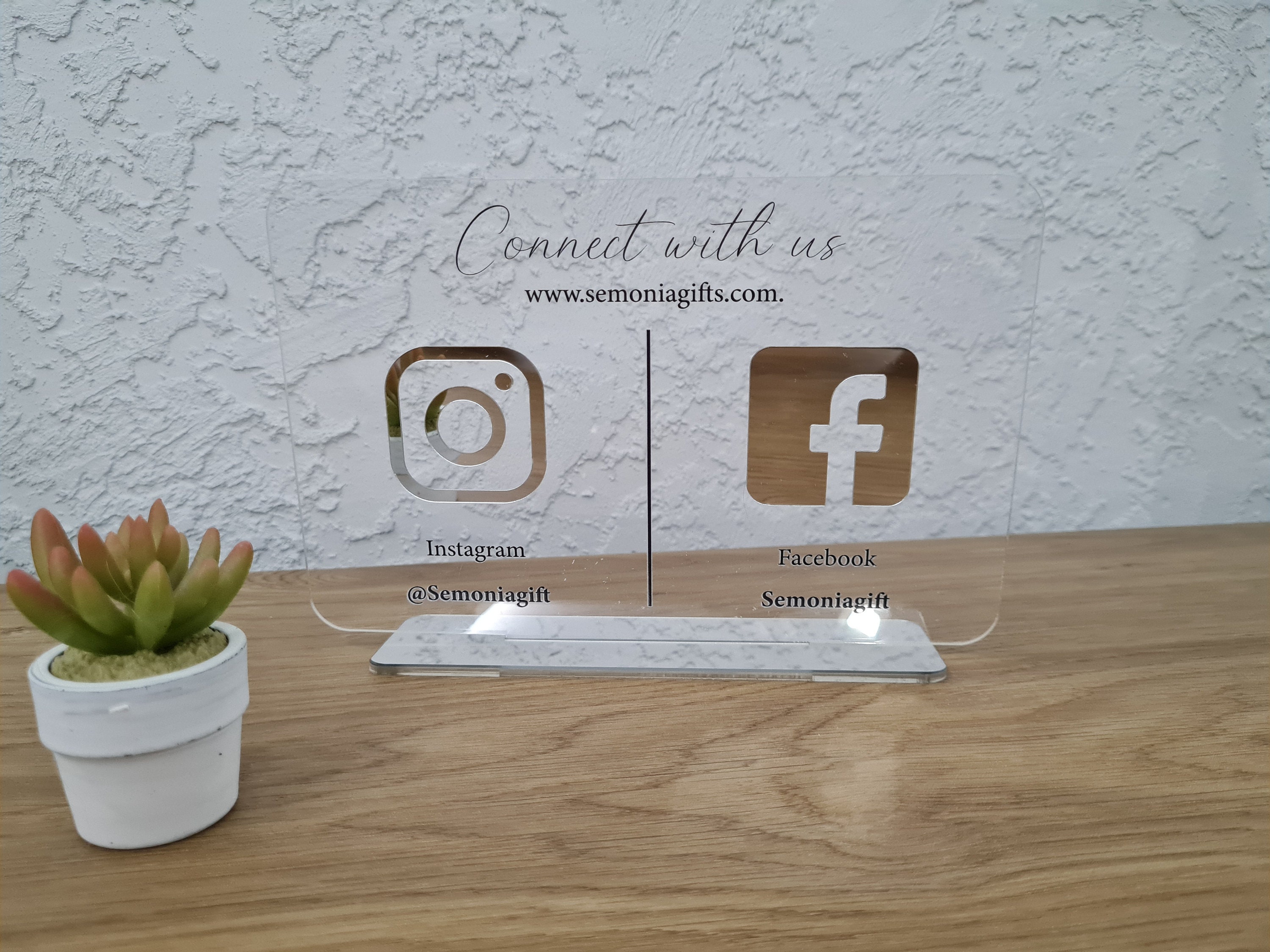 Double Business Social Media Sign Salon Sign Beauty Sign Hairdressers ...