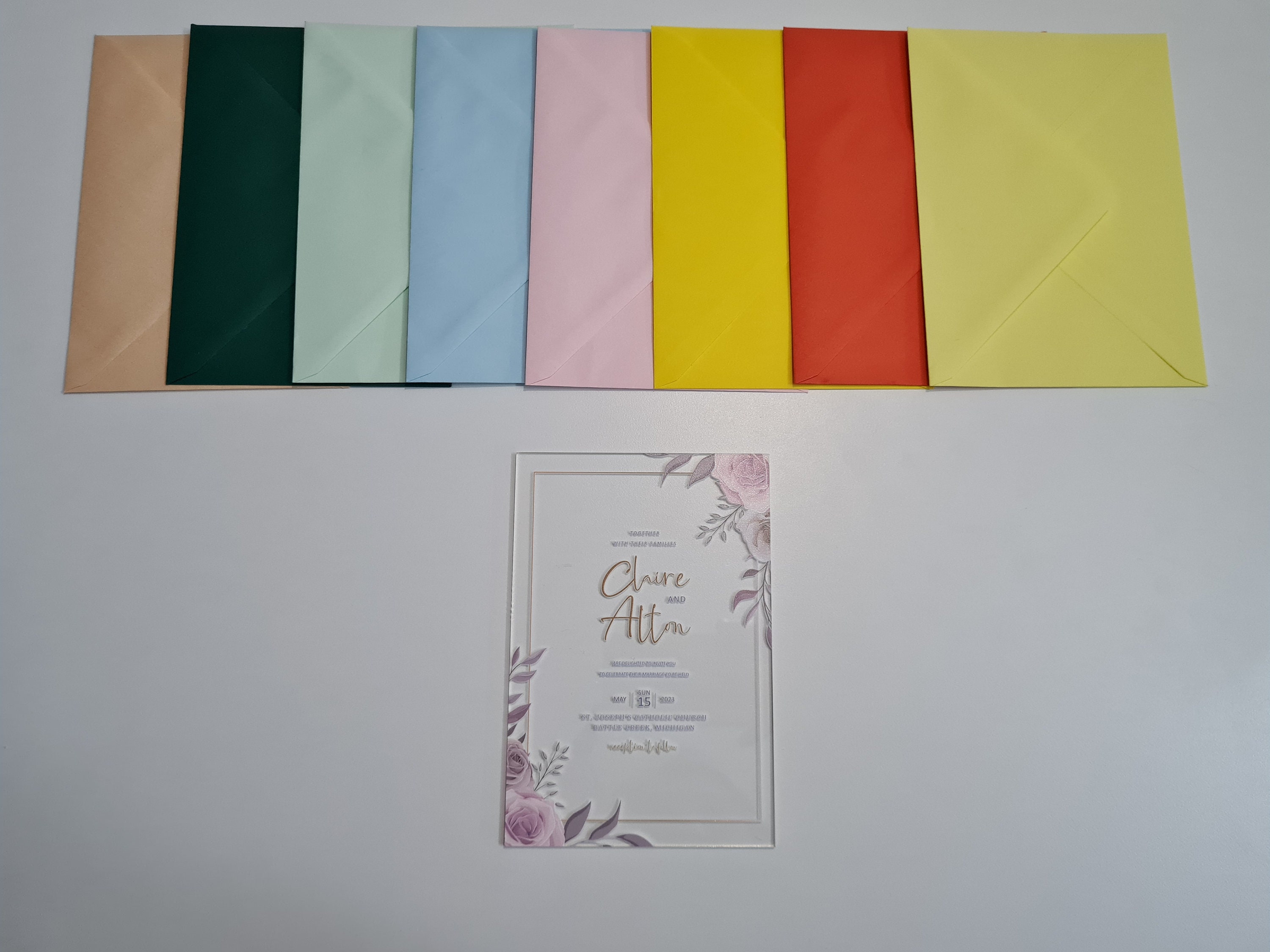 Acrylic Wedding Invitations, Elegant Wedding Invitations,plexiglass UV ...