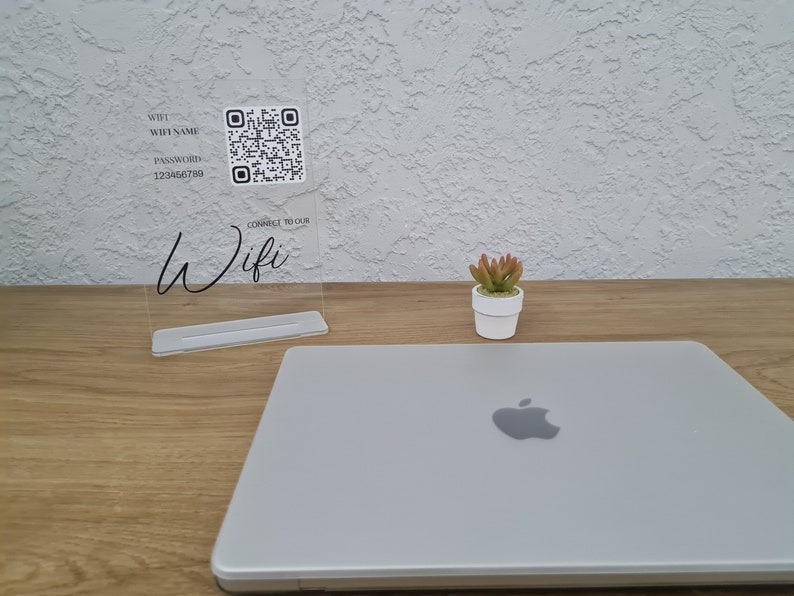 Wifi QR Scannable Code Acrylic Plaque | Pub | Hotel |restaurant ...