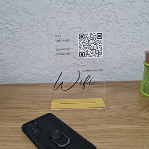 Wifi QR Scannable Code Acrylic Plaque | Pub | Hotel |restaurant ...