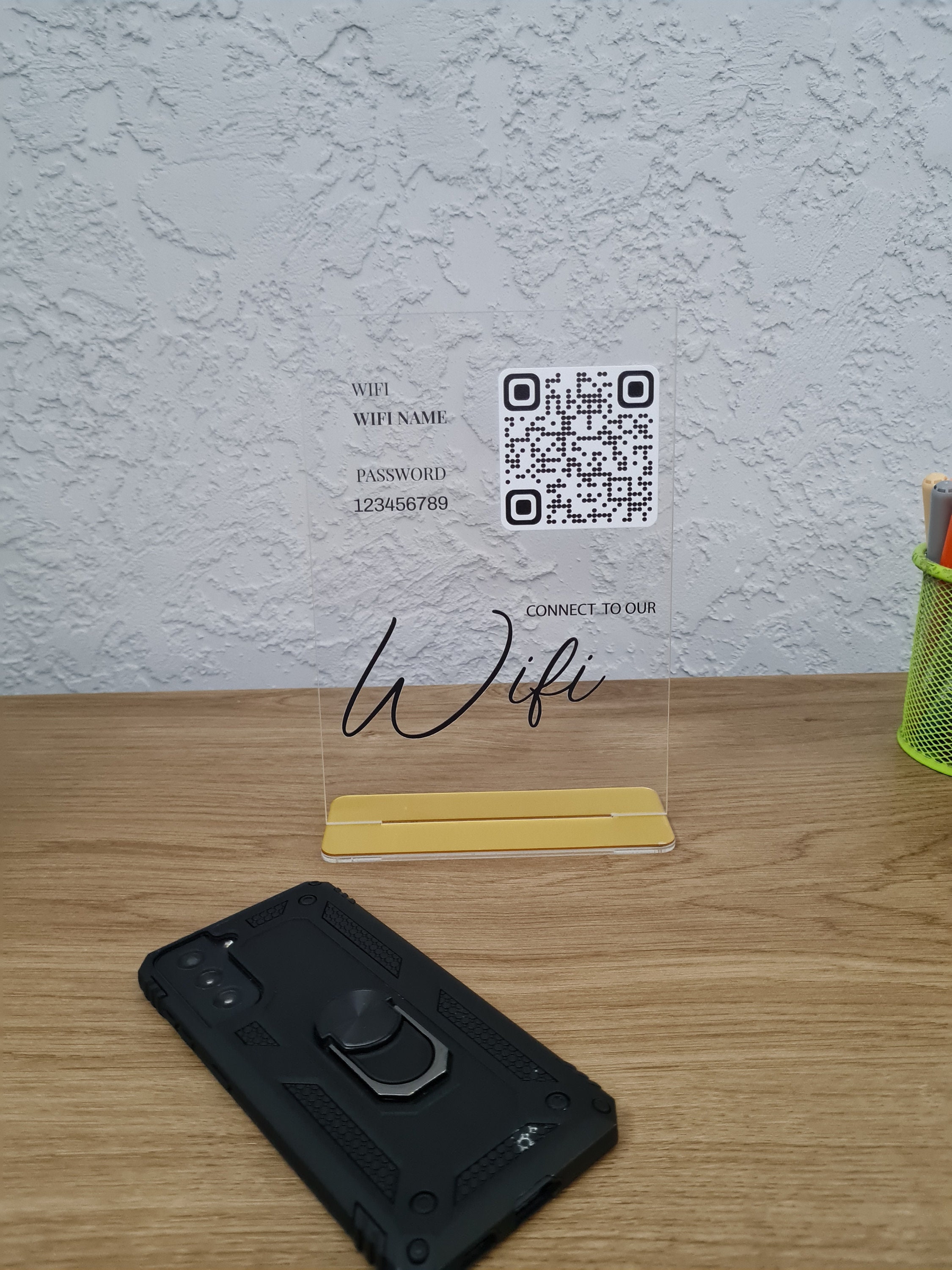 Wifi QR Scannable Code Acrylic Plaque | Pub | Hotel |restaurant ...