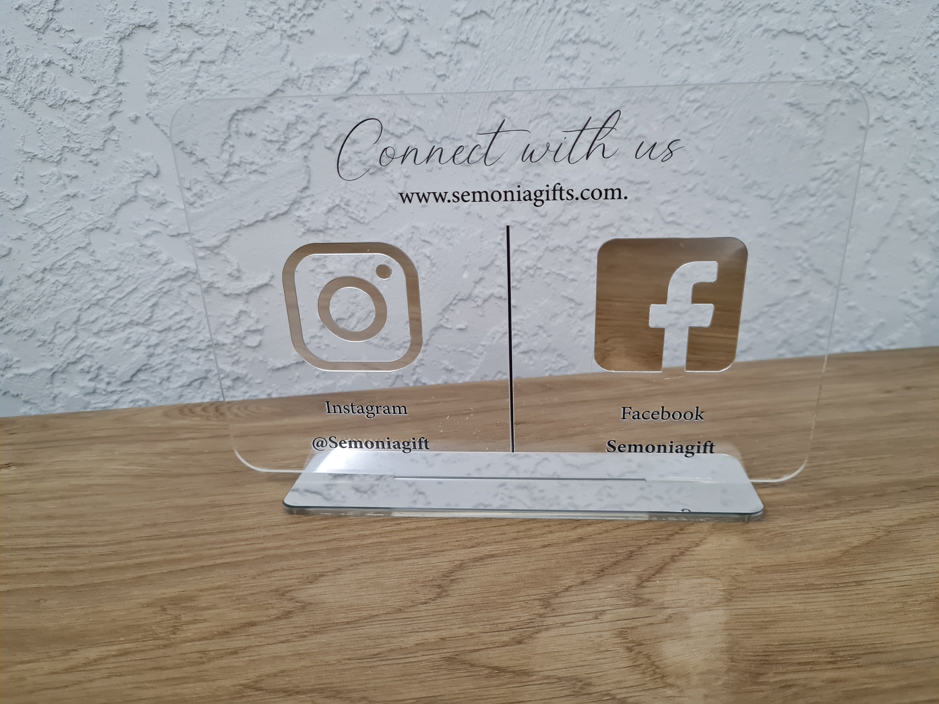 Double Business Social Media Sign Salon Sign Beauty Sign Hairdressers ...