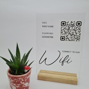 Wifi QR Scannable Code Acrylic Plaque | Pub | Hotel |restaurant ...