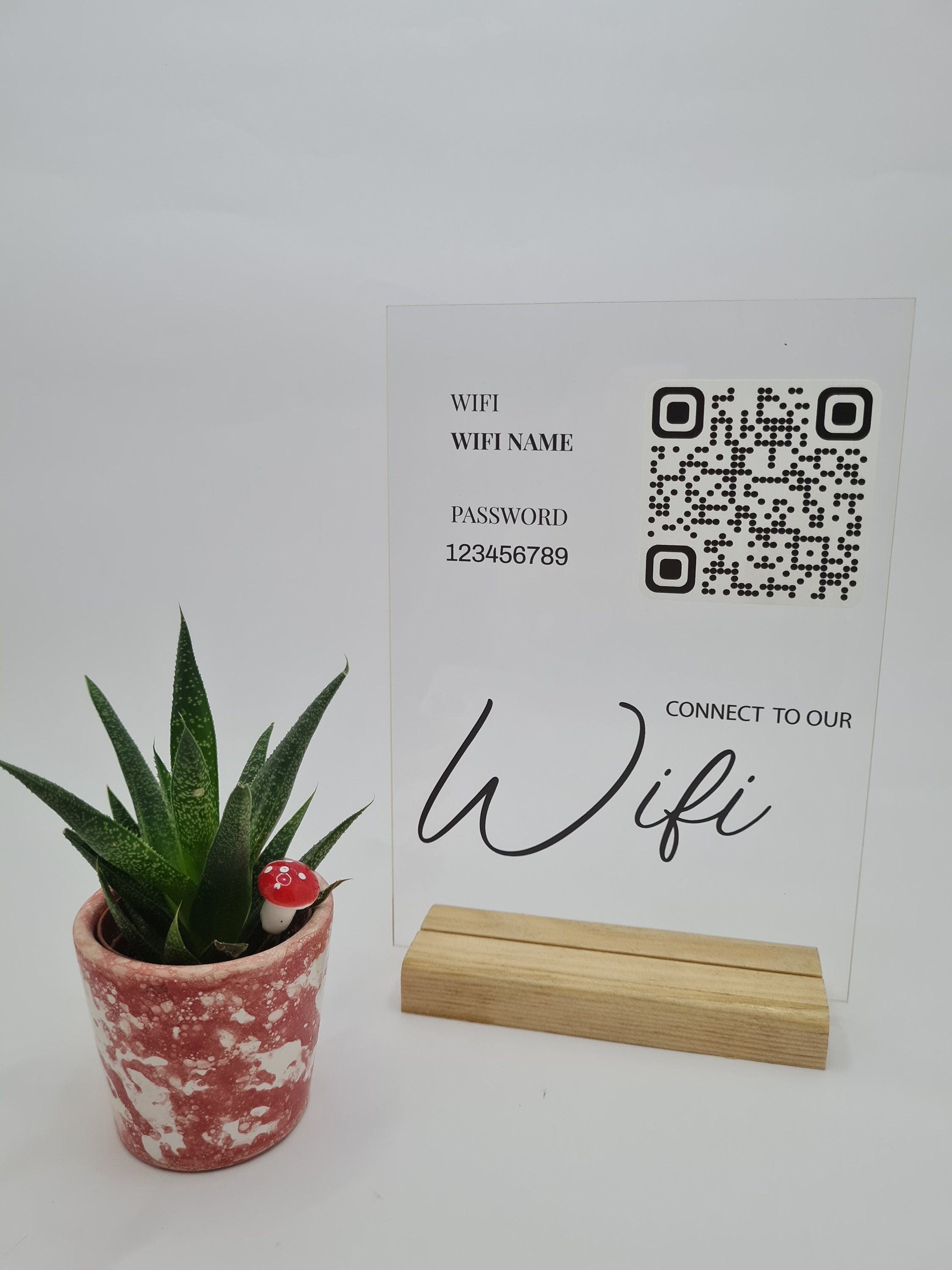 Wifi QR Scannable Code Acrylic Plaque | Pub | Hotel |restaurant ...