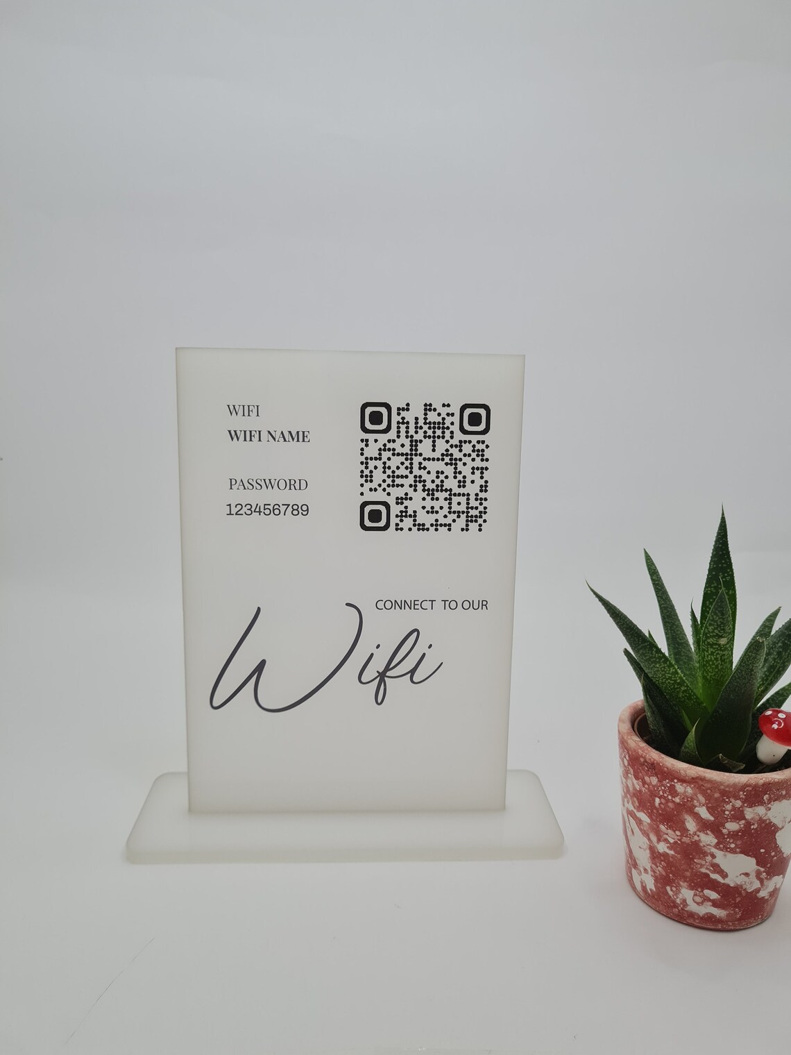 Wifi QR Scannable Code Acrylic Plaque | Pub | Hotel |restaurant ...