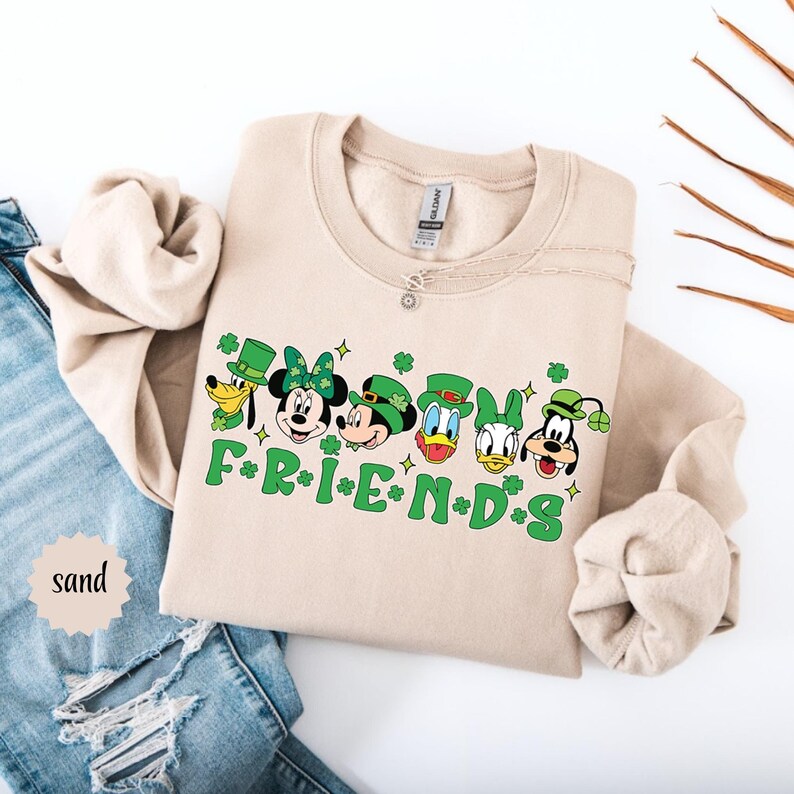 Retro Mickey & Friends St. Patrick’s Day Feeling Lucky Sweatshirt ...