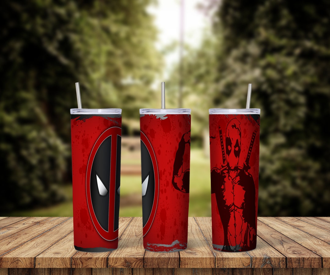 Deadpool Tumbler Design 20 Oz Skinny Tumbler Design - Etsy