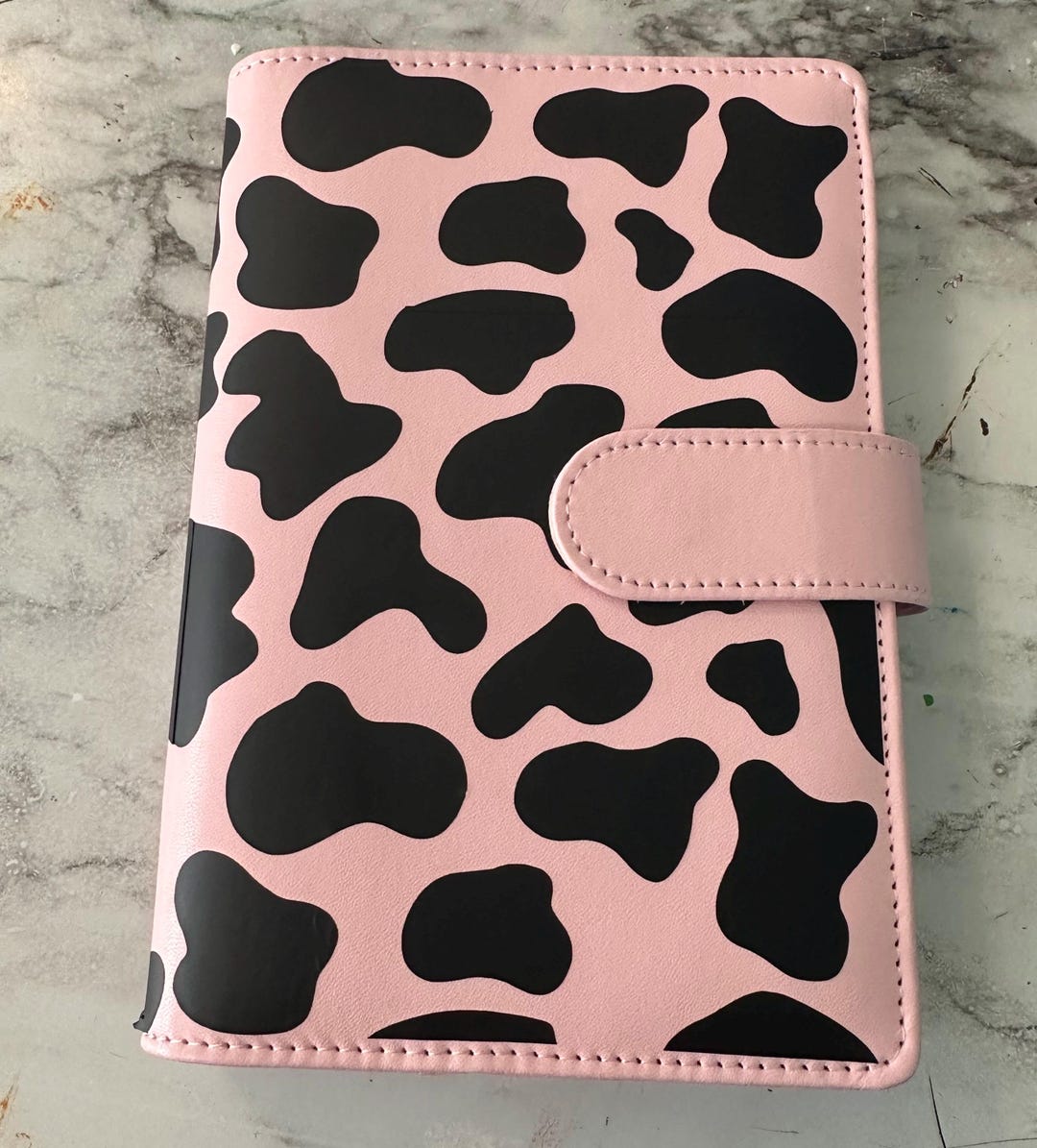 Cow Print Savings Binder - Etsy