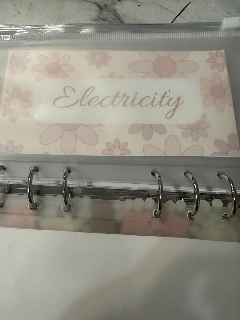 Charm Binder in Pink, Beige and Brown - Etsy