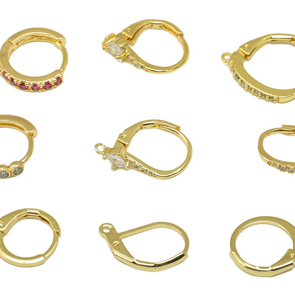 Gold Leverback - Etsy