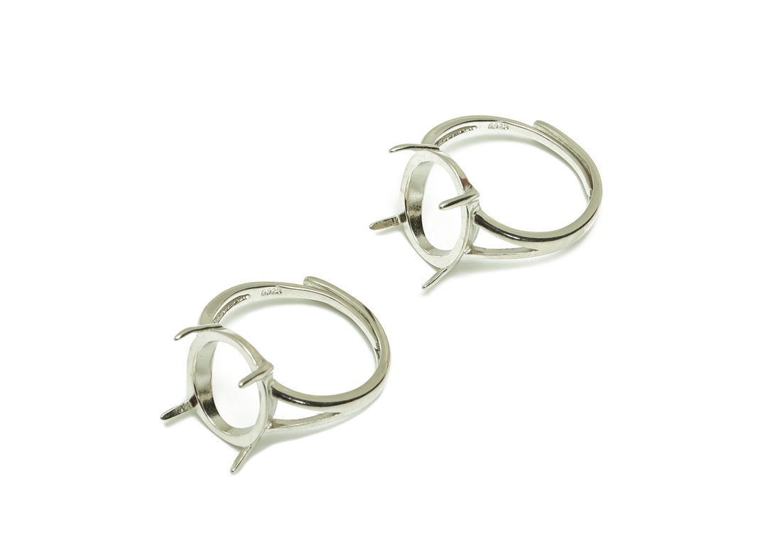 1113mm Oval Adjustable Ring Setting, Adjustable Oval 4 Prong Rings ...