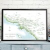 Augusta National Golf Course Map, Watercolor Style Print or Canvas of ...