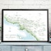 Custom Golf Course Map Print or Canvas. Personalized Golf Gift for ...