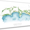 Augusta National Golf Course Map, Watercolor Style Print or Canvas of ...
