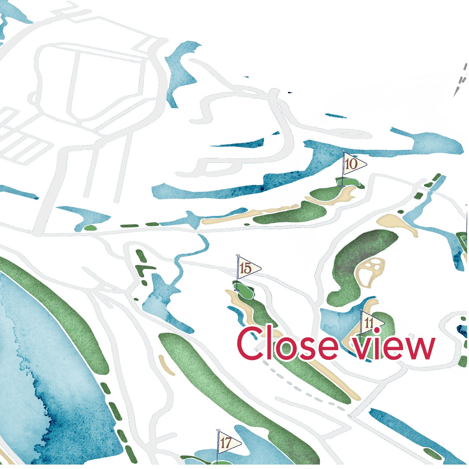TPC Sawgrass Course Map, STADIUM Course Layout, Florida Golf Gift Poster, Gift for Husband Golf ...