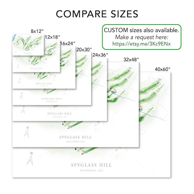 Spyglass Hill Golf Course Map, California Golf Course Layout, Sporty ...