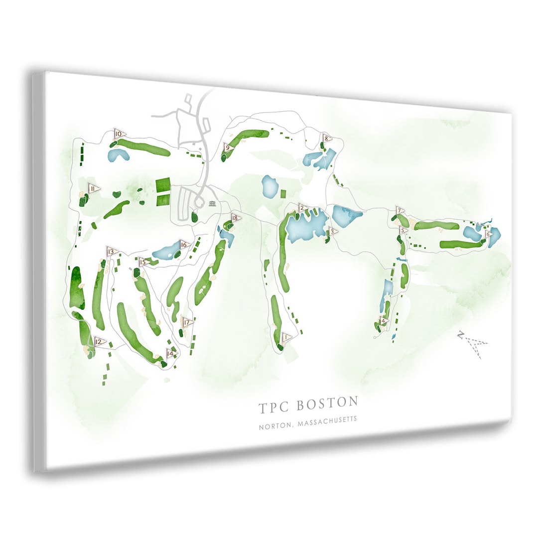 TPC Boston Golf Course Map, Massachusetts Layout of Course, Norton MA ...