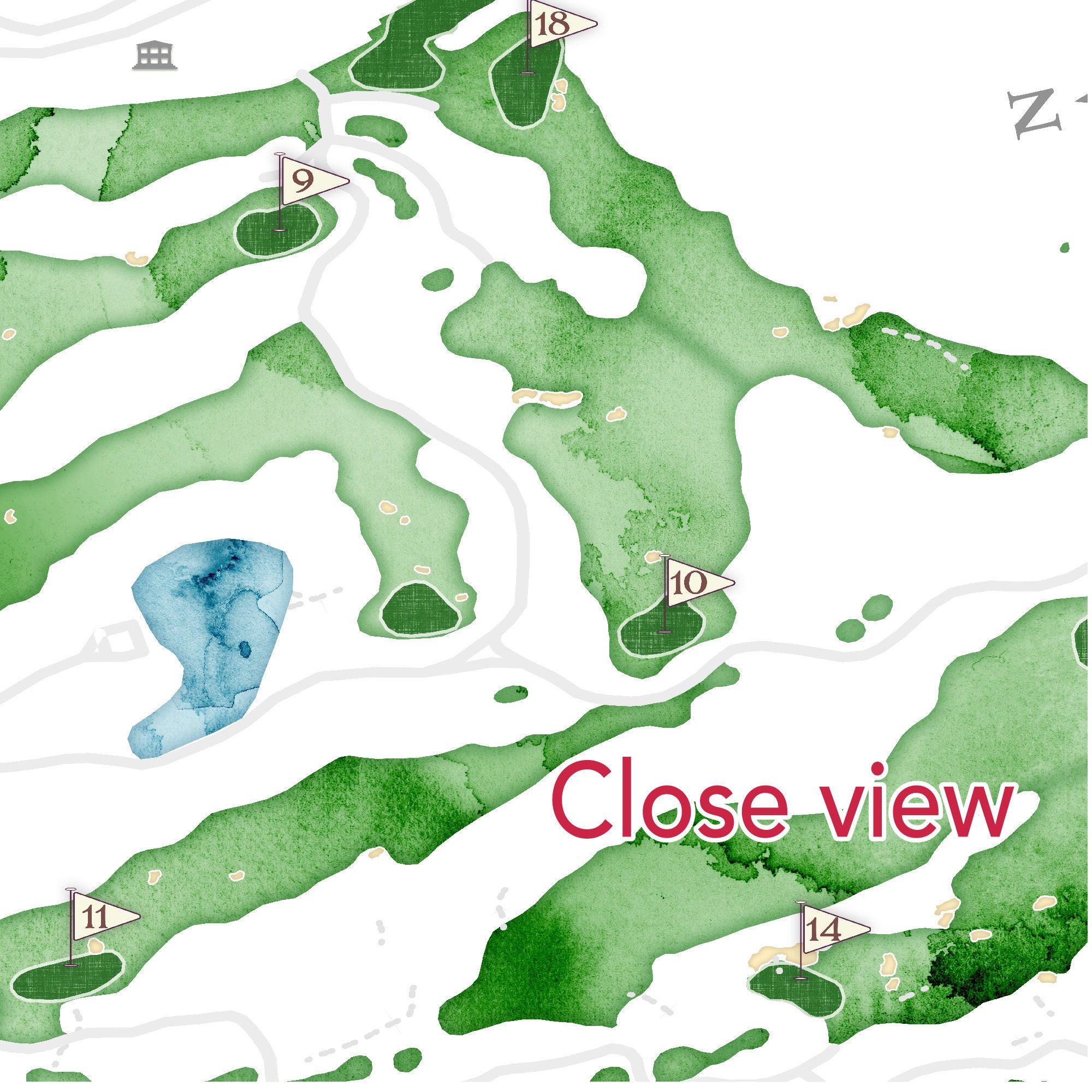 Bandon Dunes Golf Course Map, Bandon Course Layout Print Map of the ...